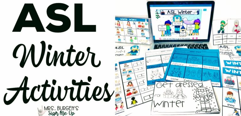 Make Learning ASL Winter Vocabulary FUN for your Deaf and Hard of ...